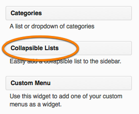 Collapsible Sidebar Lists Plugin for WordPress – Tech Otaku